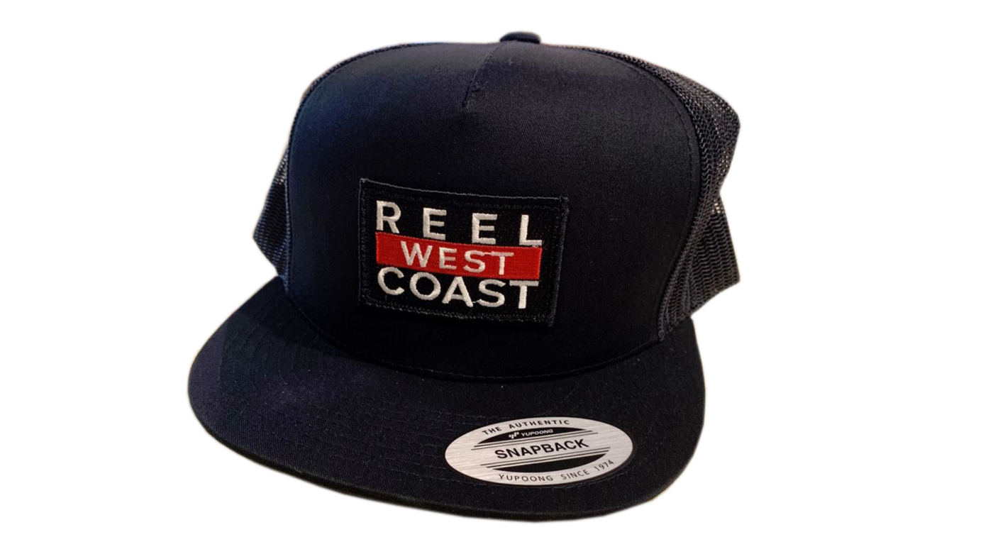 Reel West Coast Flat Brim Trucker Hat | Hatch Match’r Fly & Tackle